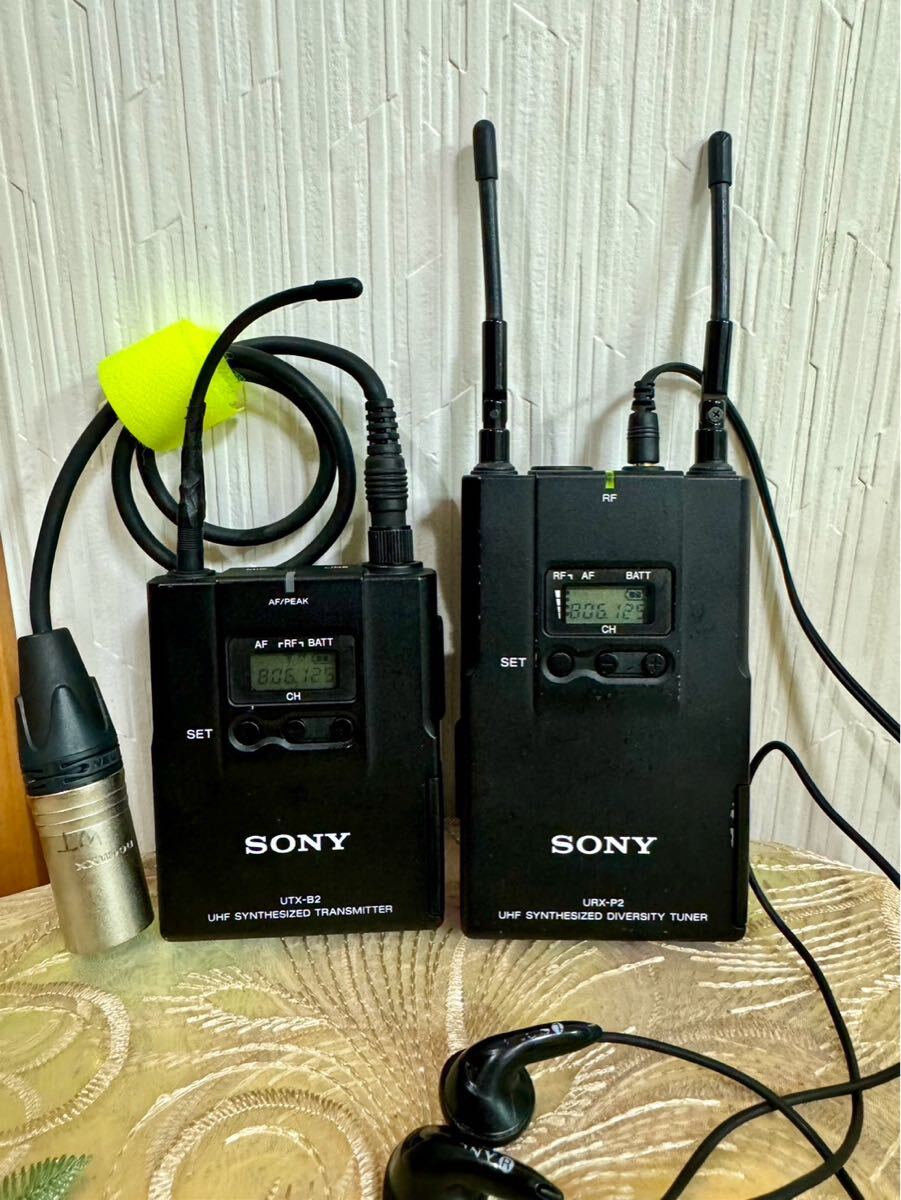Yahoo!オークション - SONY UTX-B2 URX-P2 ワイヤレスマイク 動作確認...