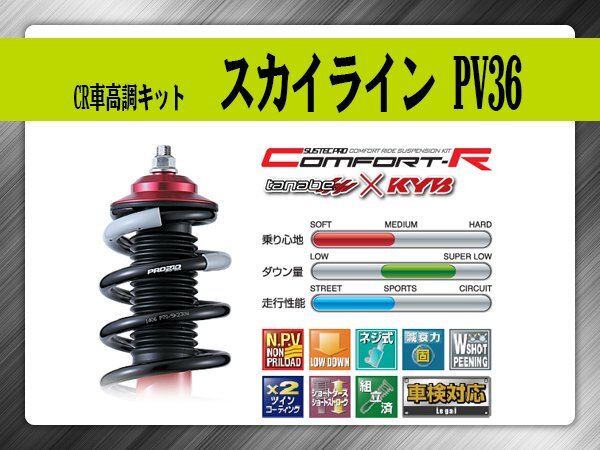 Yahoo!オークション - タナベ CR車高調キット スカイライン FR V36/KV3...