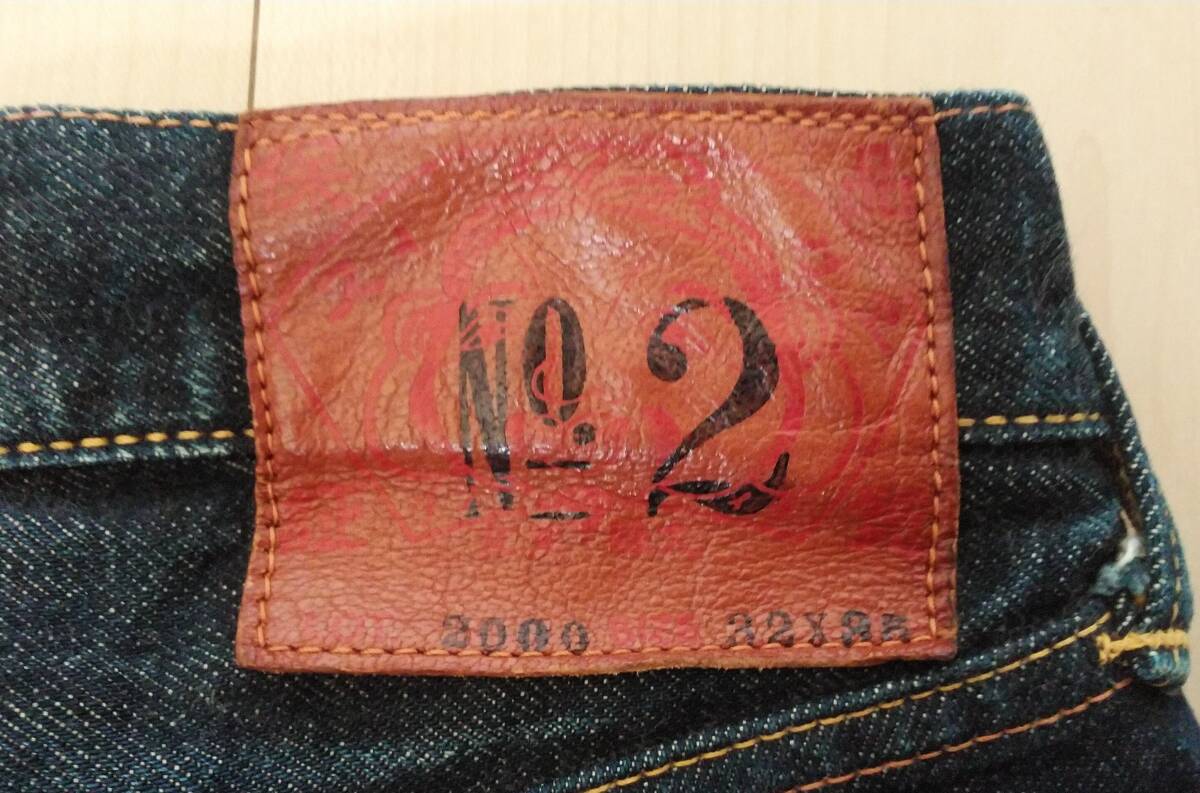 Yahoo!オークション - EVISU no2 lot 2000 w32 L35 中古美品