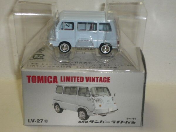 Yahoo!オークション - TOMICA LIMITED VINTAGE LV-27b スバル サンバー...