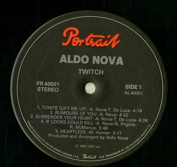 Yahoo!オークション - A00597116/LP/Aldo Nova「Twitch」