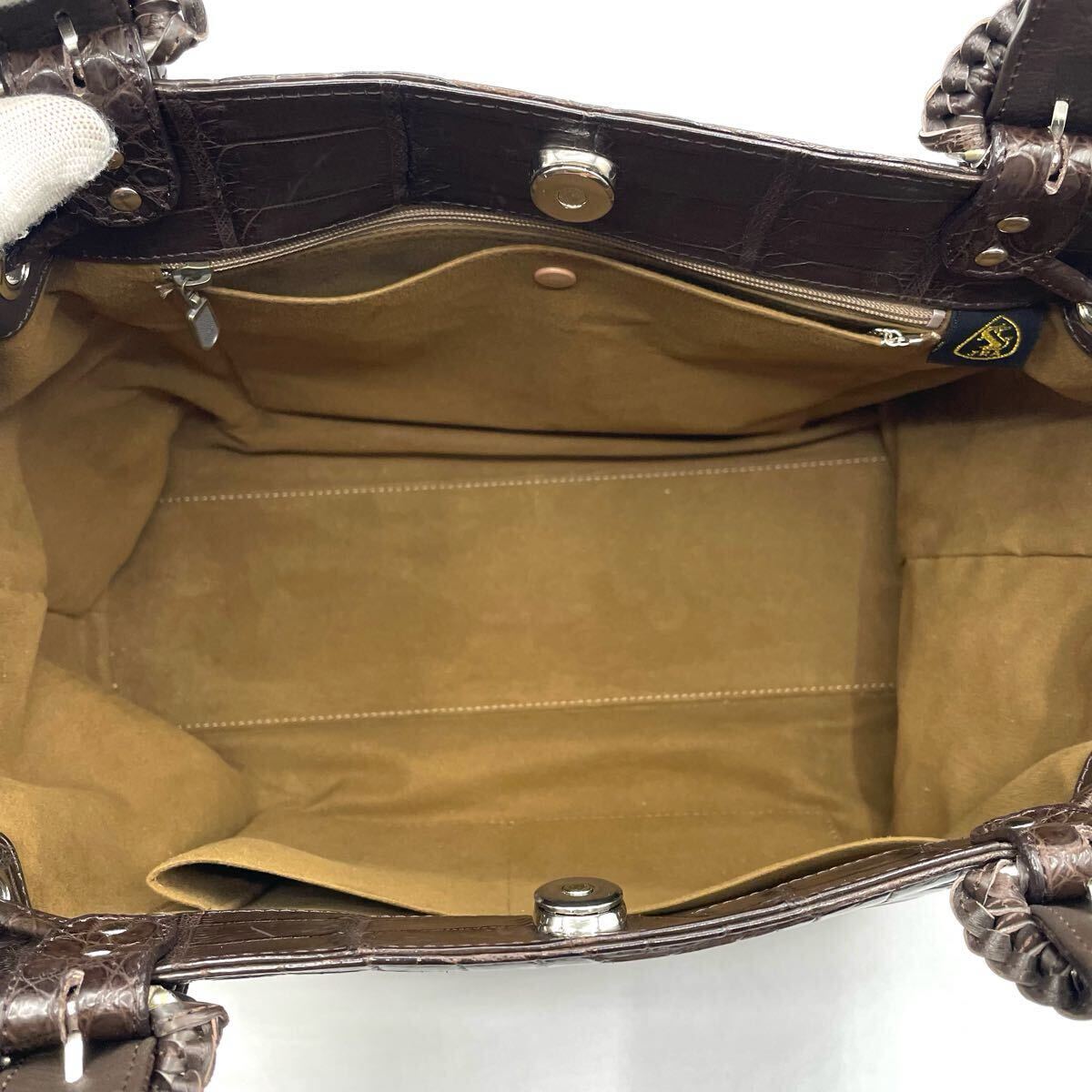 Yahoo!オークション - 【JRA A4可 極美品】クロコダイル トートバッグ ...