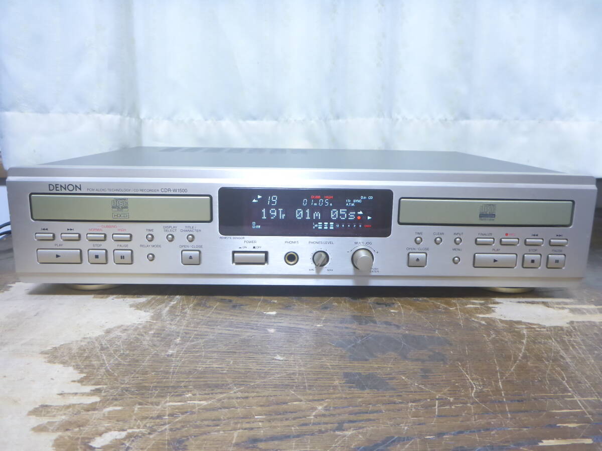 Yahoo!オークション - DENON CDR-W1500 CDレコーダー デノン 1