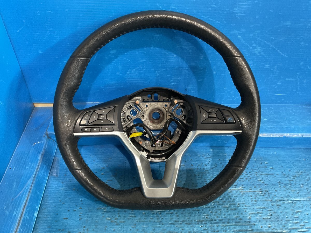 Yahoo!オークション - 日産 セレナ C27 ハンドル ステアリング レザー...