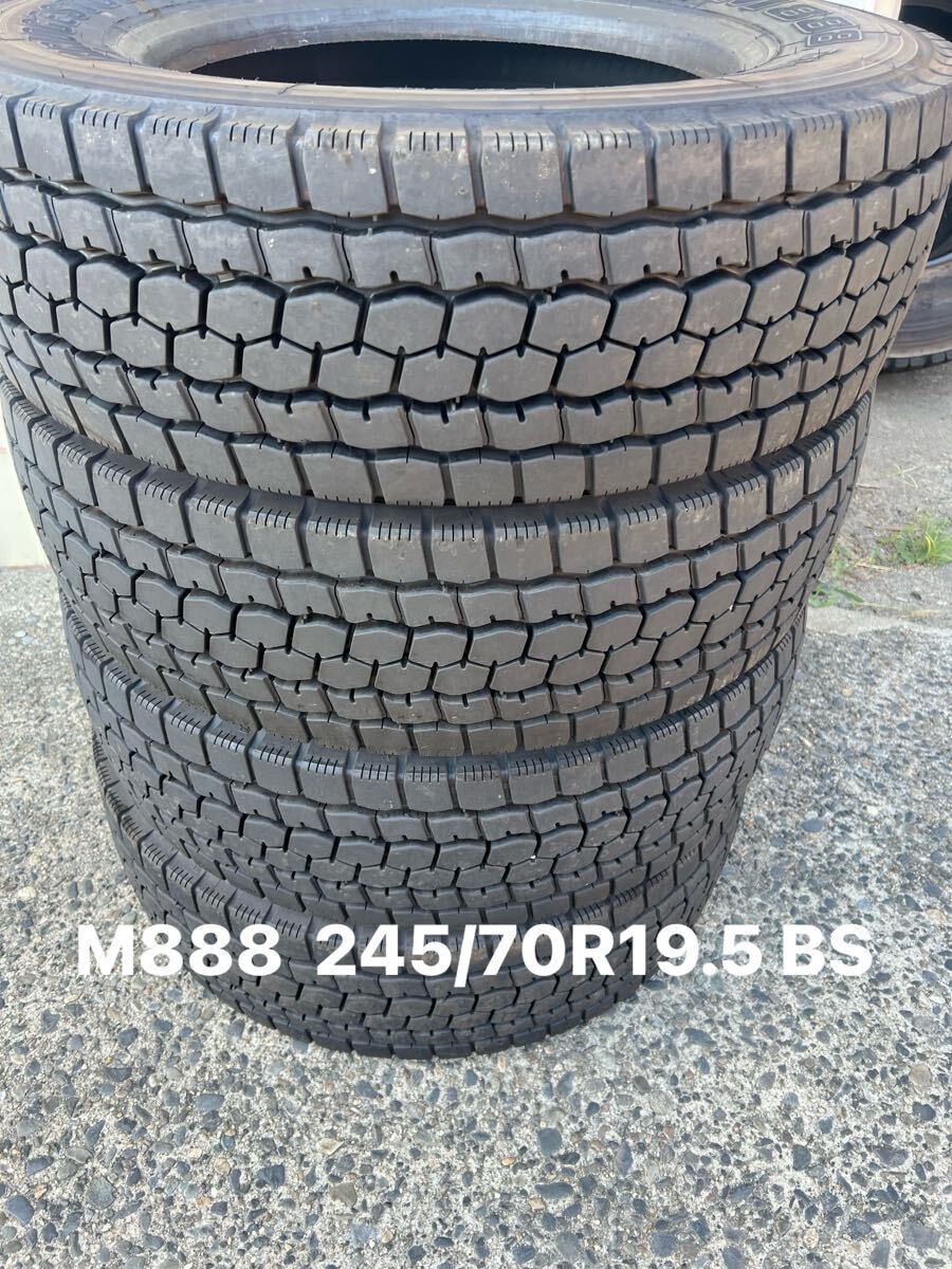 Yahoo!オークション - ブリヂストン 245/70R19.5 M888