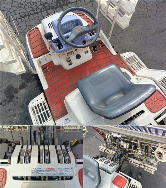Yahoo!オークション - 山形発 ミツビシ 三菱 田植機 LV6 ガソリン 6条...