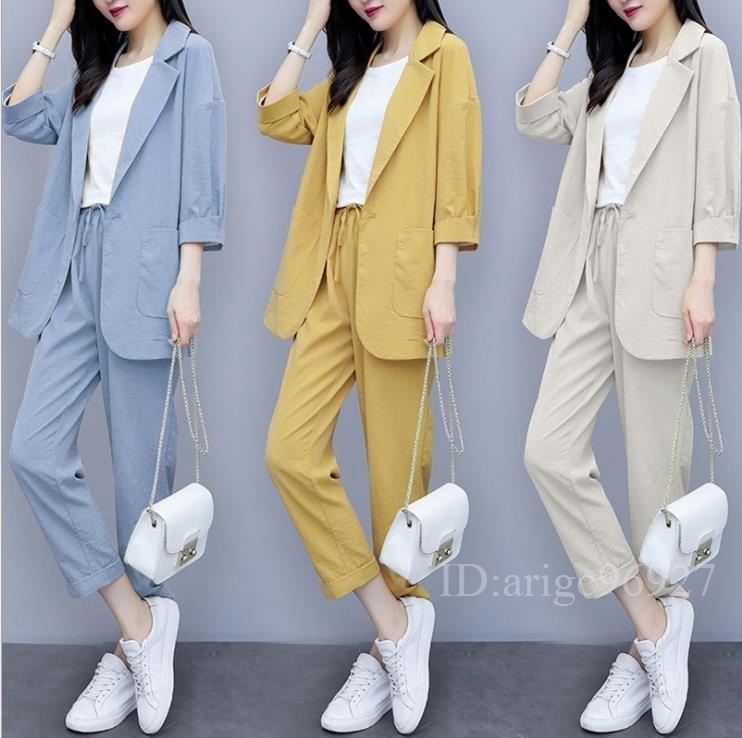 Yahoo!オークション - G976 パンツスーツ スーツ ジャケット レディー...