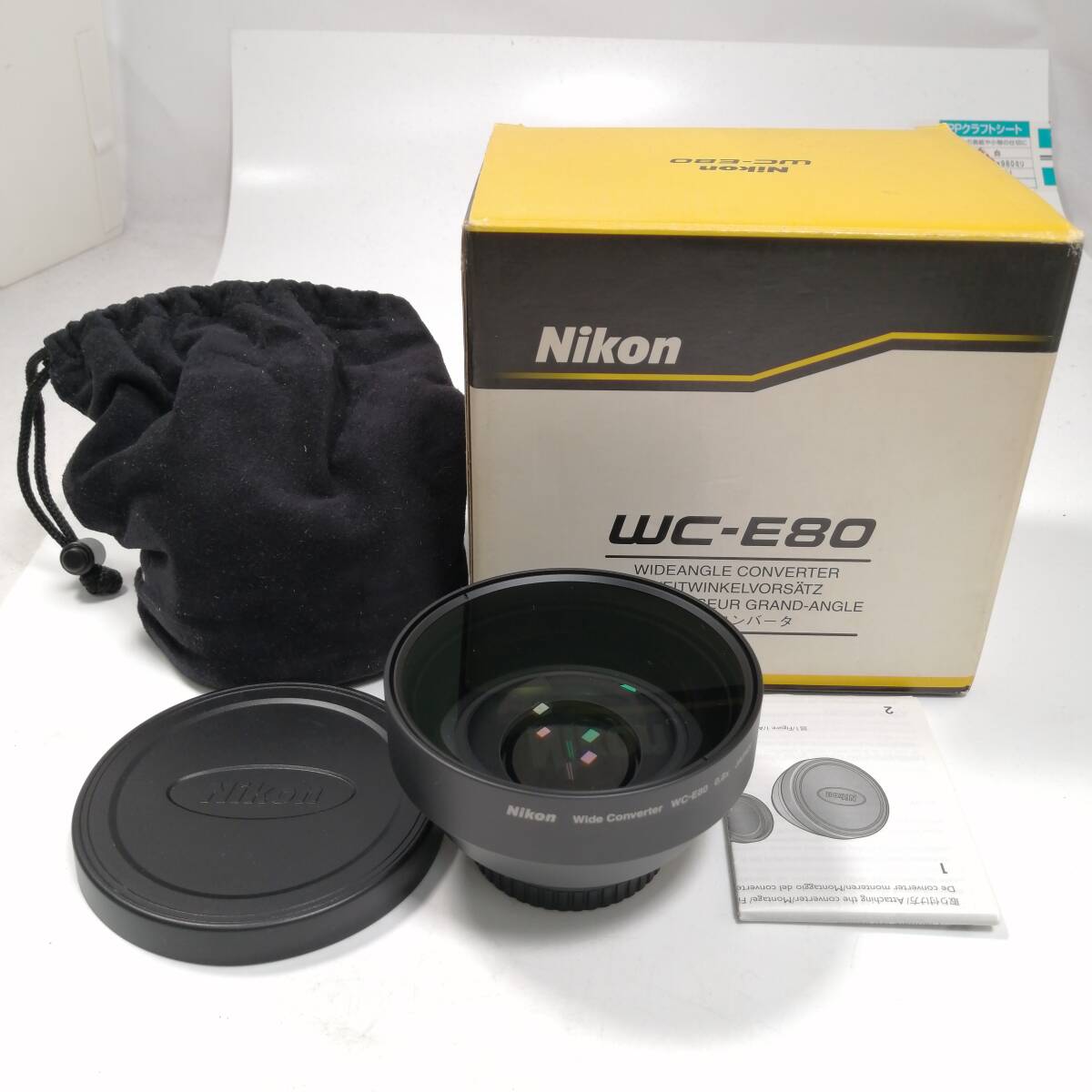 Yahoo!オークション - NIKON ニコン Wide Converter WC-E80 0.8× ワイ...