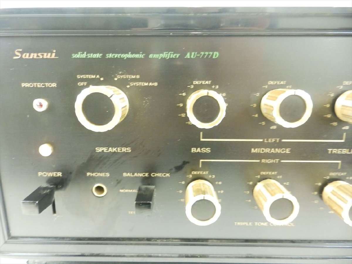 Yahoo!オークション - SANSUI サンスイ AU-777D アンプ 中古 現状品 2...
