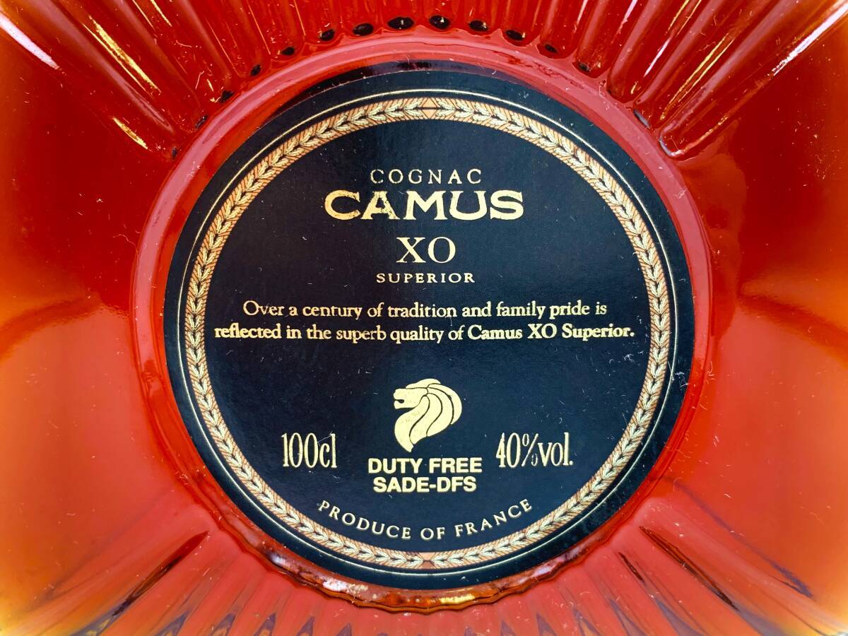Yahoo!オークション - 1円〜【未開栓】CAMUS XO SUPERIOR 1000ml 1L 40...