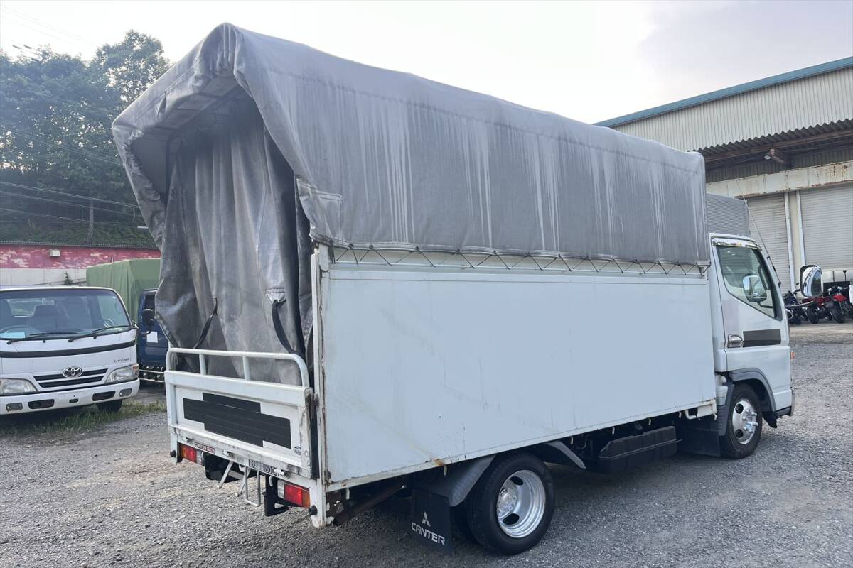 Yahoo!オークション - 動画有 売り切り H15年 三菱 キャンター 幌車 積...
