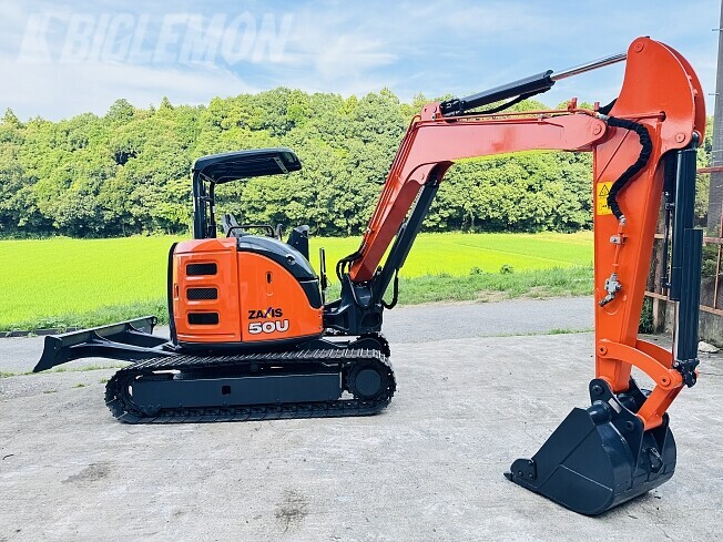 Yahoo!オークション - ミニ油圧ショベル(ミニユンボ) 日立建機 ZX50U-5...