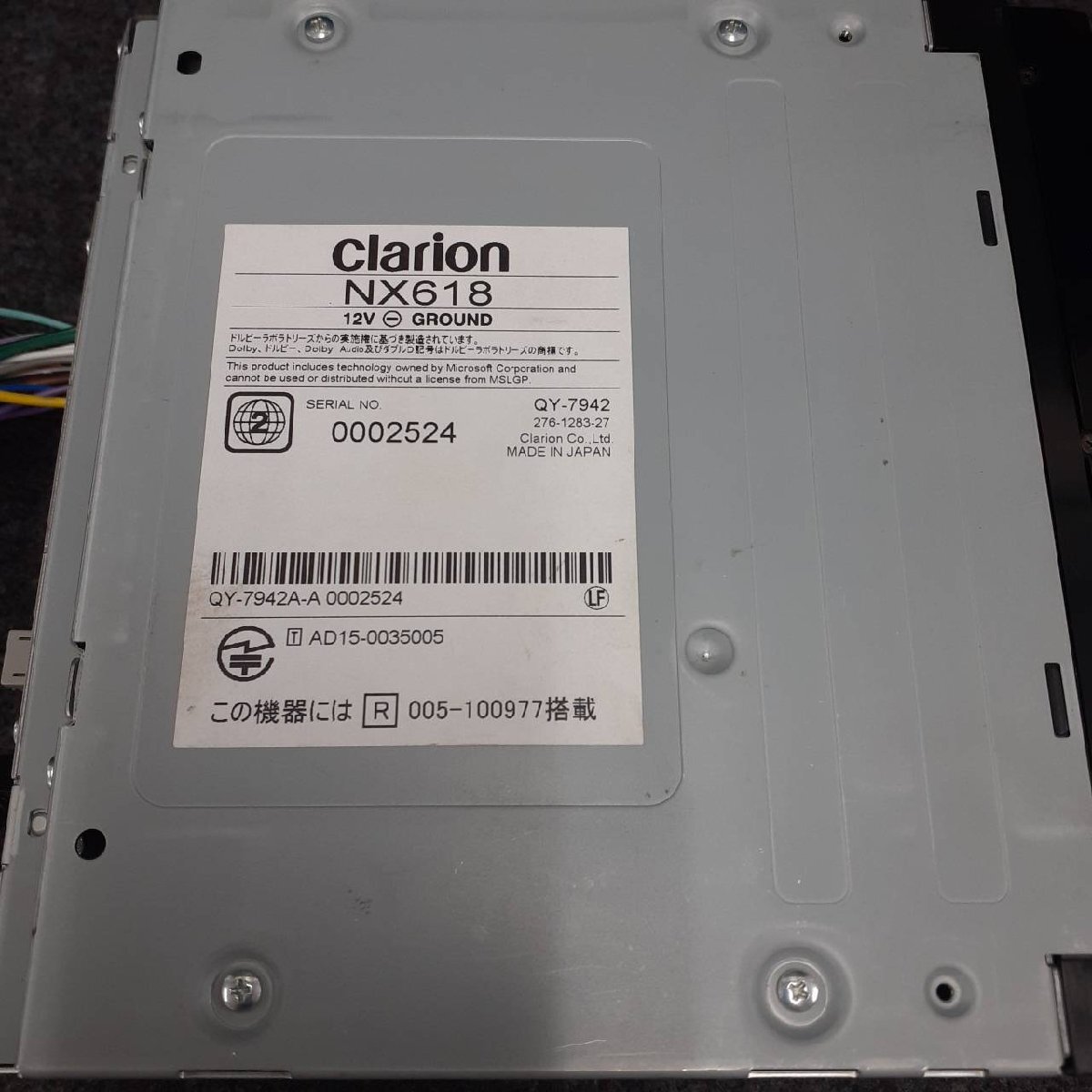 Yahoo!オークション - clarion クラリオン NX618 フルセグTV DVD USB B...