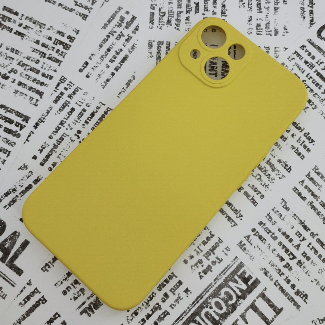 Yahoo!オークション - [E06] iPhone 14 シリコンケース (11) イエロー