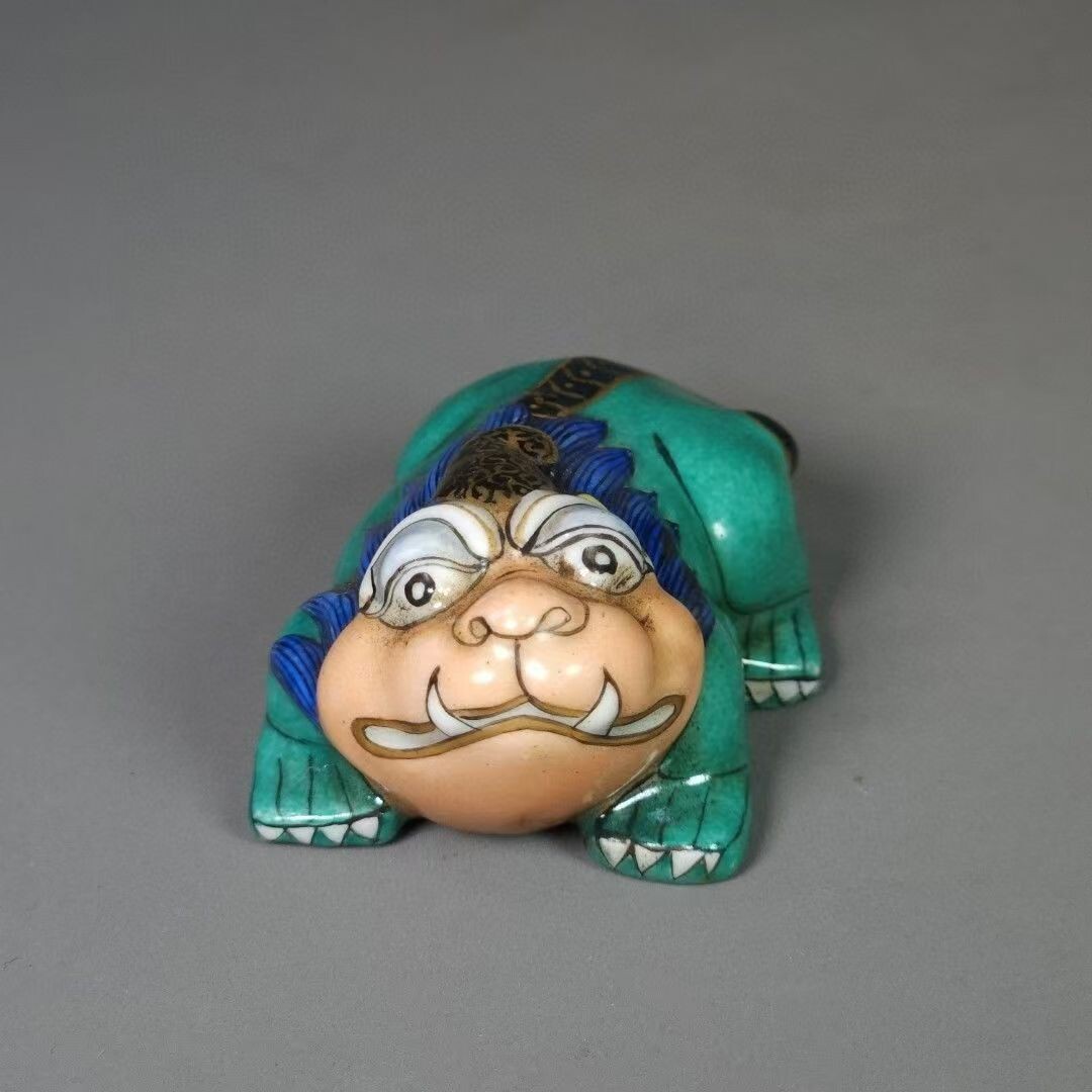 Yahoo!オークション - Z577-W-73旧家収蔵 中国古玩 乾隆年製 麒麟 鼻煙...