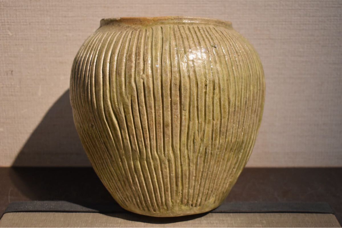 Yahoo!オークション - 【GE】Y46【コレクター所蔵品】時代 古瀬戸筋壺/...