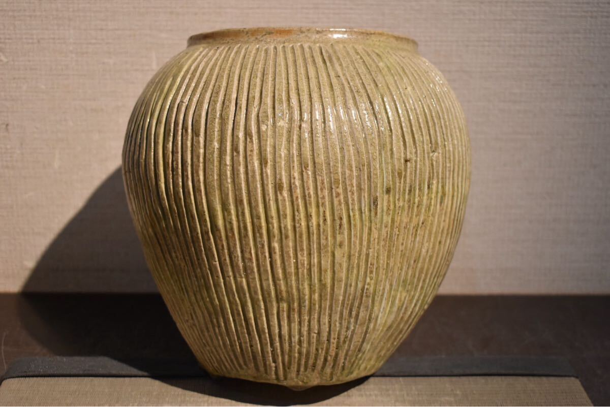 Yahoo!オークション - 【GE】Y46【コレクター所蔵品】時代 古瀬戸筋壺/...