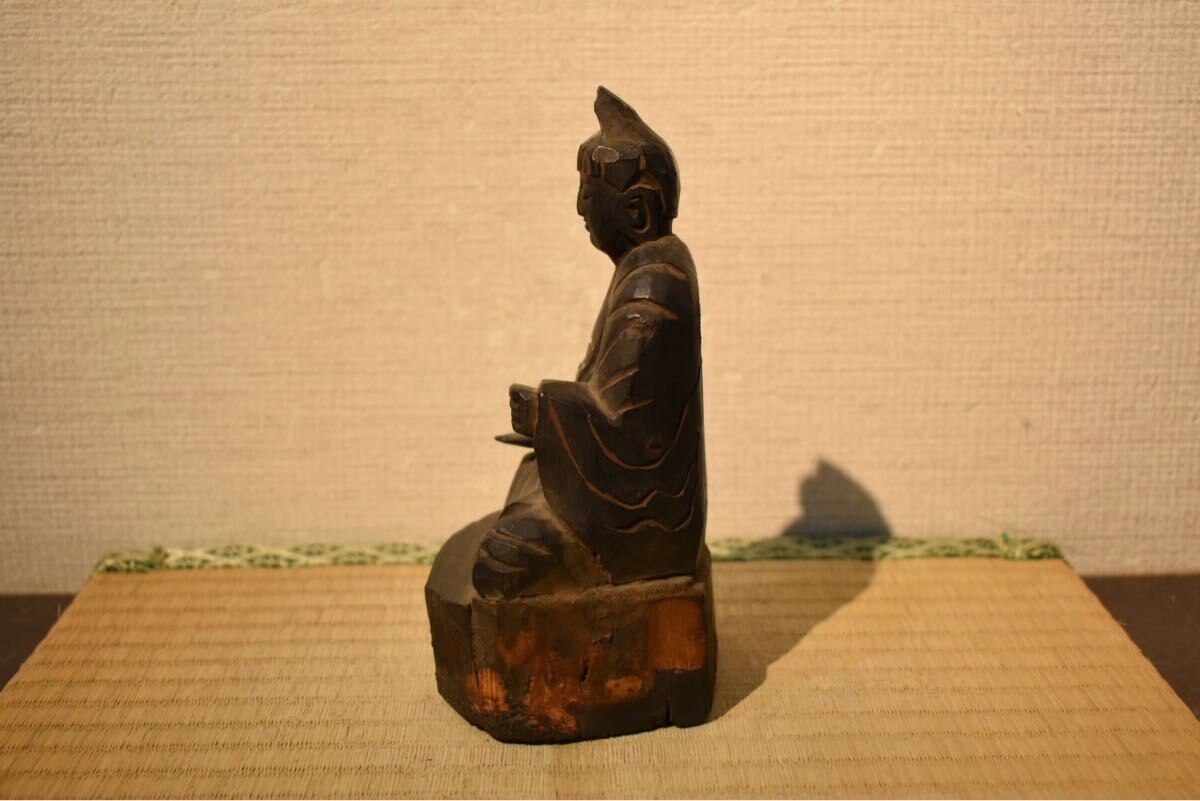 Yahoo!オークション - 【GE】Y93【コレクター所蔵品】時代 木彫仏坐像/...