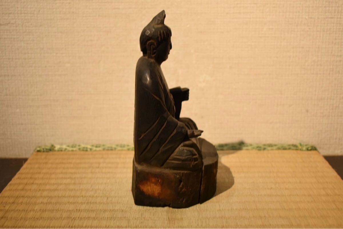 Yahoo!オークション - 【GE】Y93【コレクター所蔵品】時代 木彫仏坐像/...