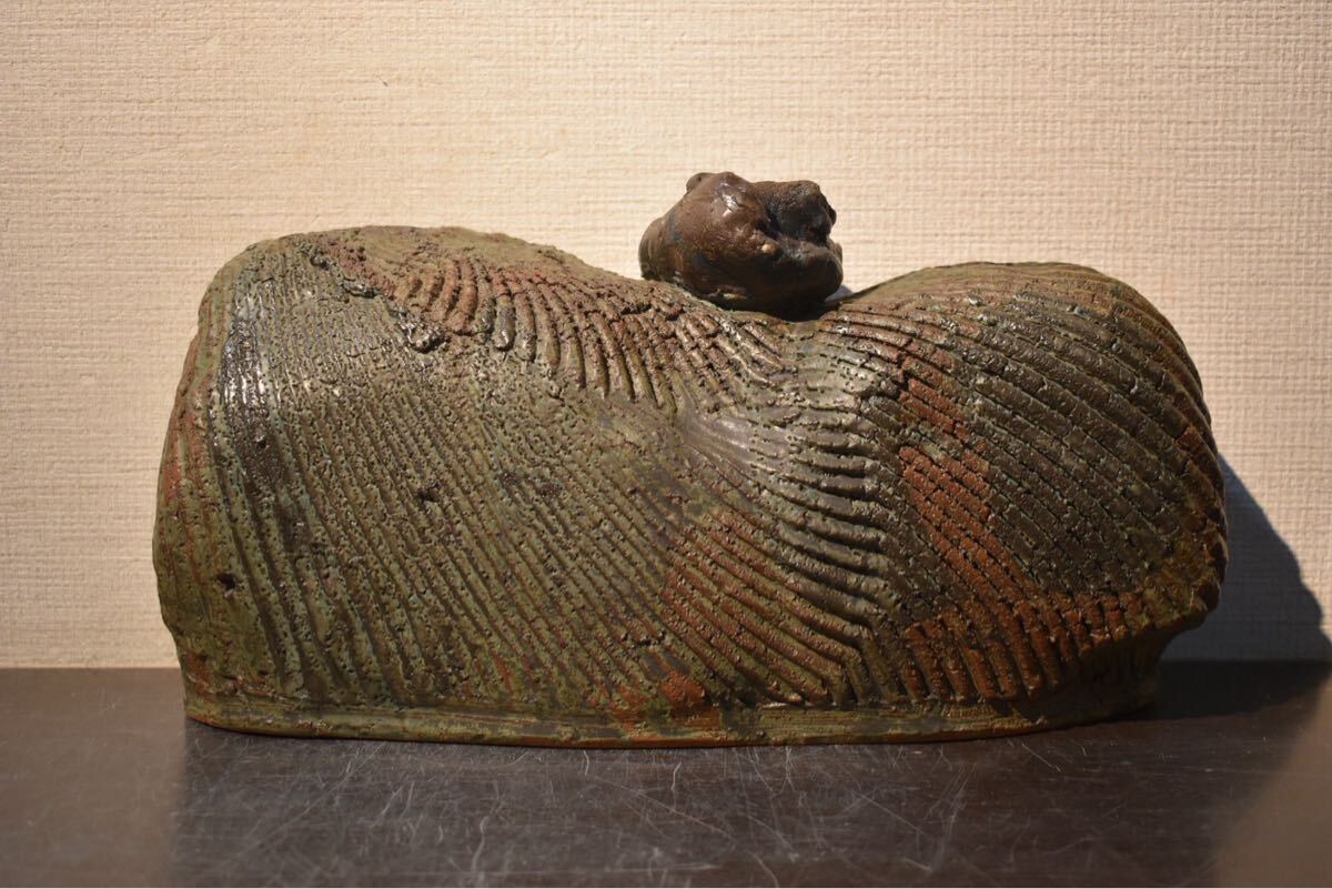 Yahoo!オークション - 【GE】Y102【コレクター所蔵品】錦平 扁壺 共箱/...