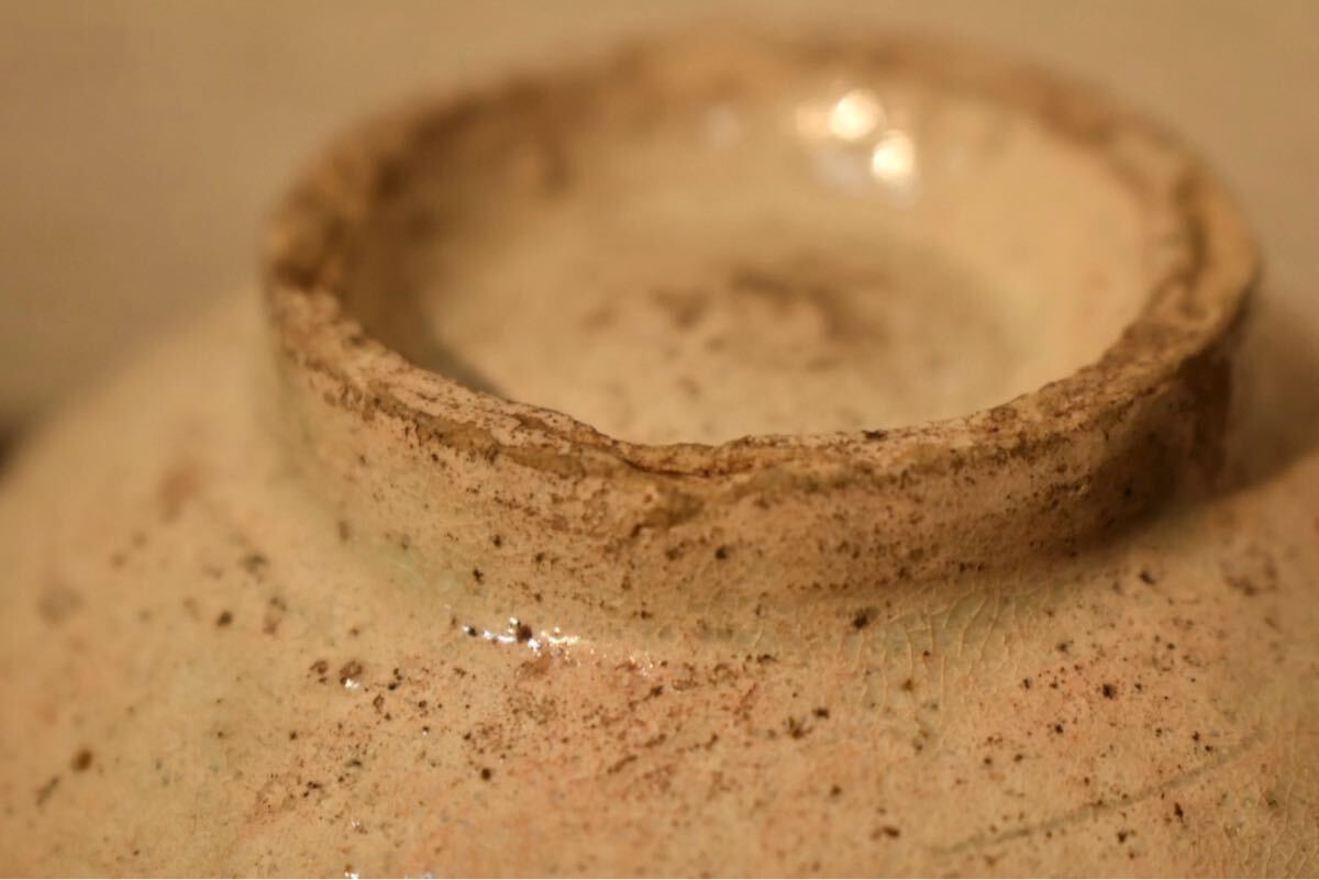 Yahoo!オークション - 【GE】Y136【コレクター所蔵品】時代 粉引茶碗/...