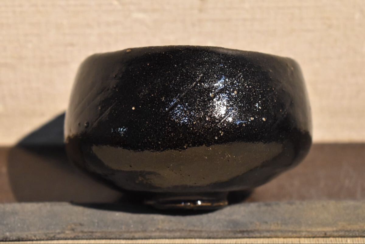 Yahoo!オークション - 【GE】Y174【コレクター所蔵品】時代 拝領黒茶碗...