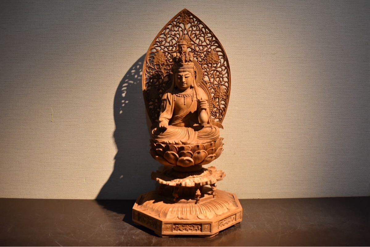 Yahoo!オークション - 【GE】Y196【コレクター所蔵品】時代 木彫仏坐像...