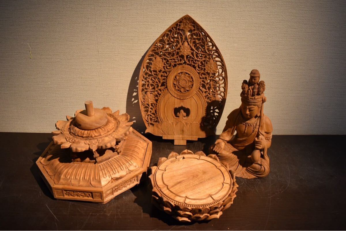 Yahoo!オークション - 【GE】Y196【コレクター所蔵品】時代 木彫仏坐像...