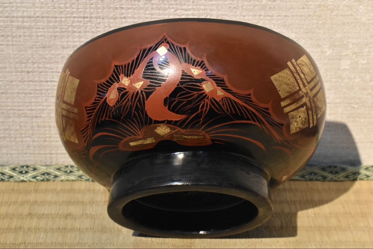 Yahoo!オークション - 【GE】M71【コレクター所蔵品】時代 秀衡塗茶碗/...