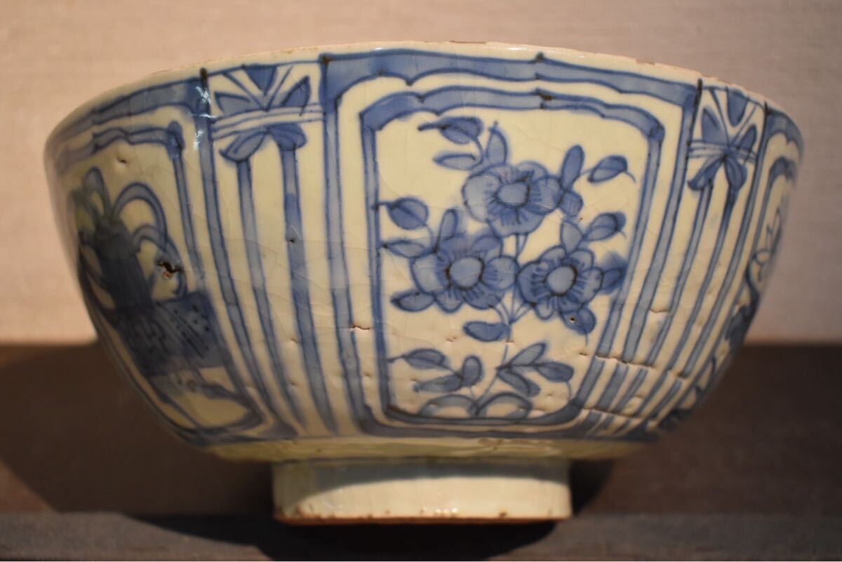 Yahoo!オークション - 【GE】Y215【コレクター所蔵品】時代 呉須花鳥図...