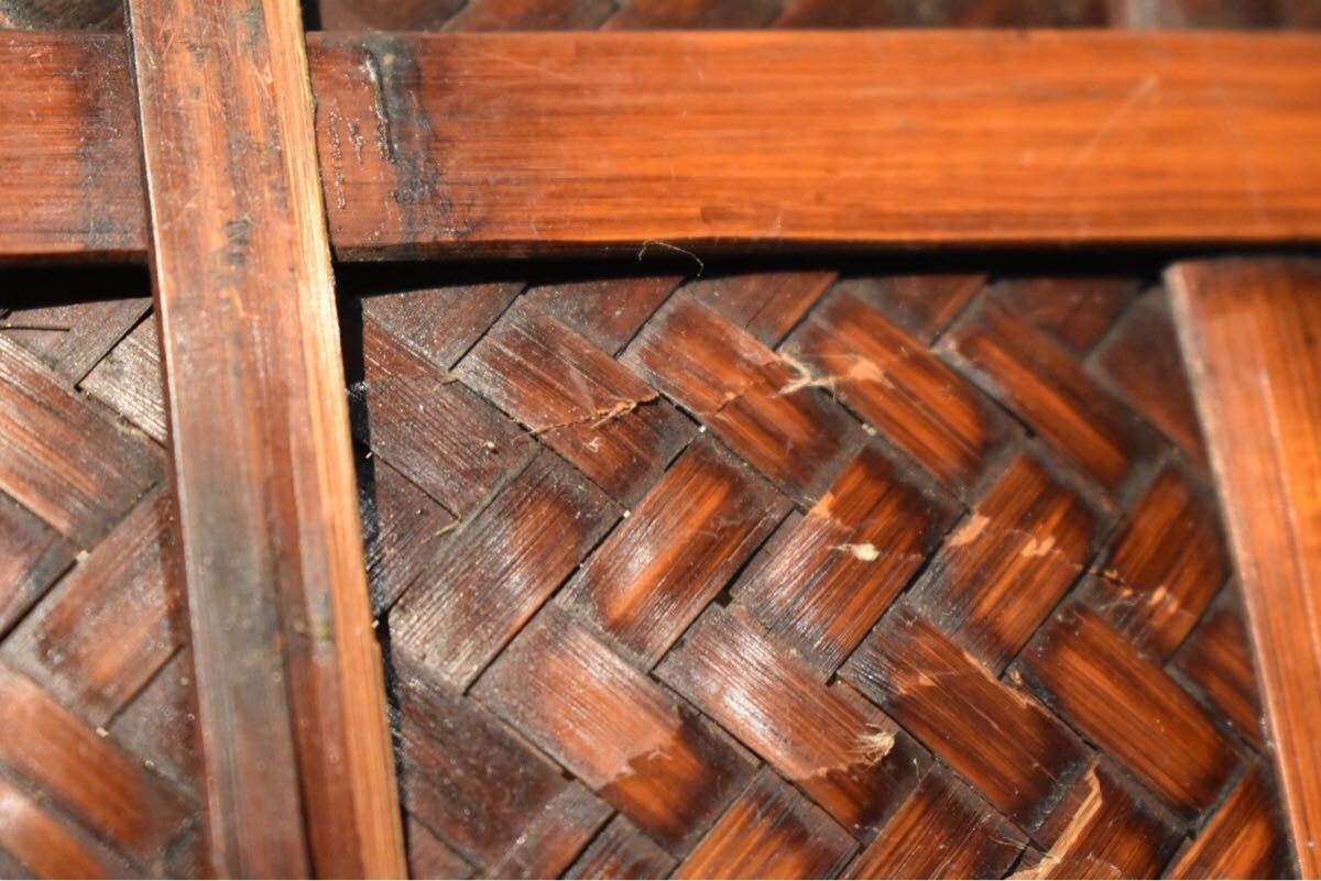 Yahoo!オークション - 【GE】Z123【コレクター所蔵品】時代 竹籠バッグ...