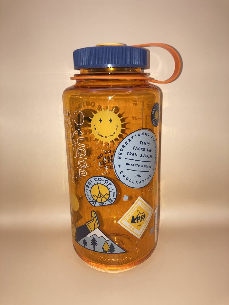 日本未上陸 REI Co-op 広口 1L ナルゲンボトル 希少品 A Lifeオレンジ109(新品/送料無料)のオークション落札情報