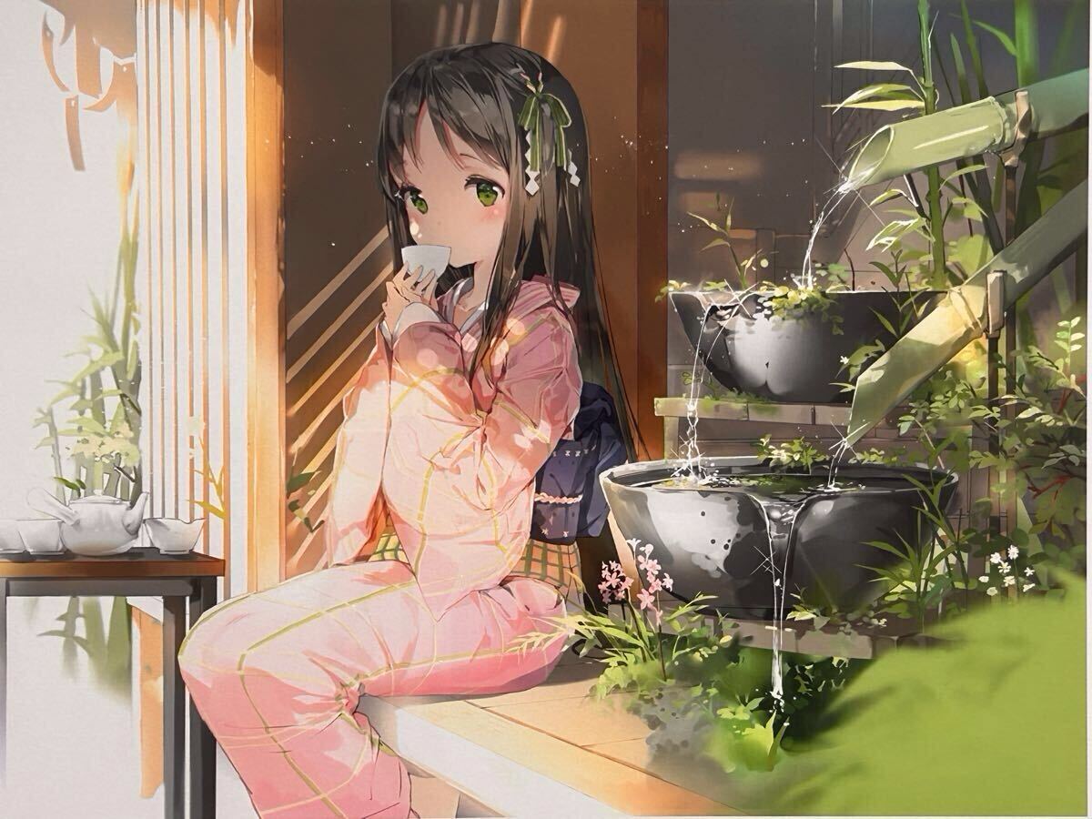 Yahoo!オークション - 【真作】Anmi 版画 「緑茶」 35枚限定 直筆サイ...