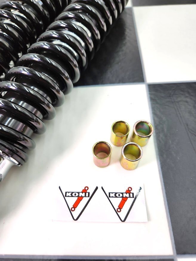 Yahoo!オークション - 345mm 新品 KONI 細巻タイプ 黒バネ×メッキボ...