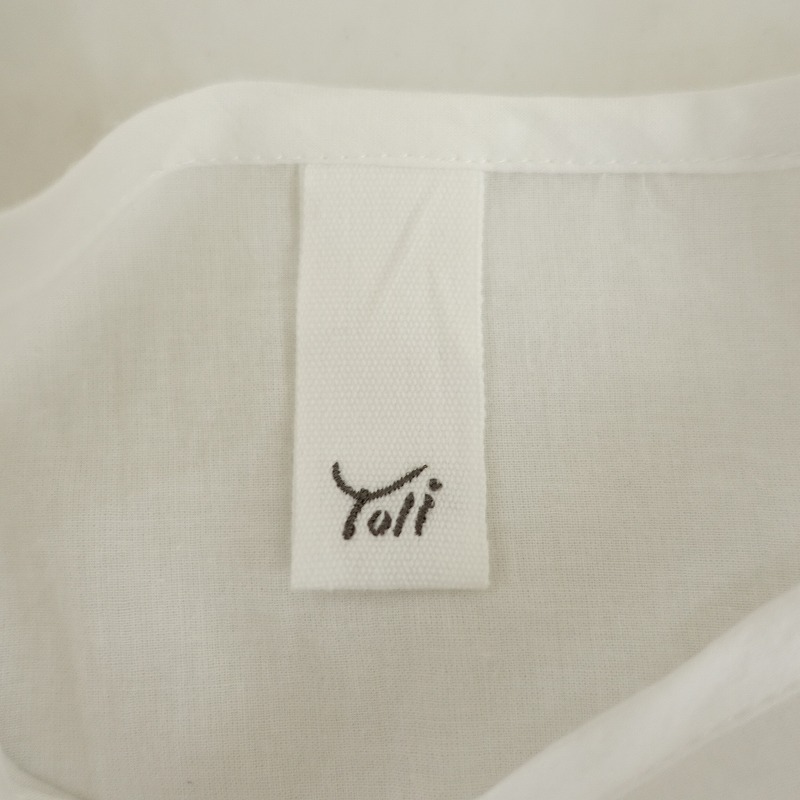 Yahoo!オークション - 【2024SS】ヨリ Yoli Simple blouse Fホワイト無...