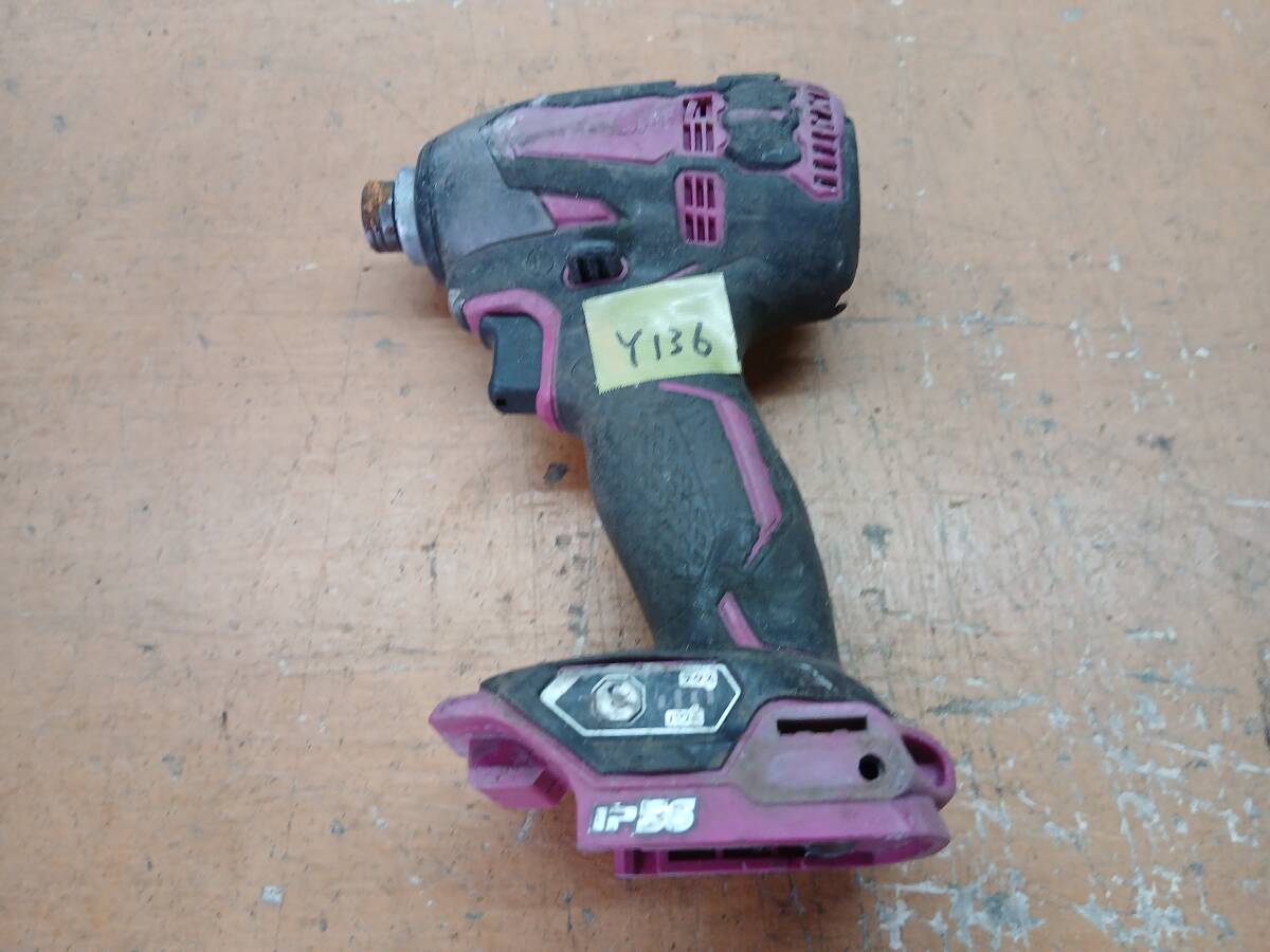 Yahoo!オークション - Y136 日立工機 インパクトドライバー 14.4V