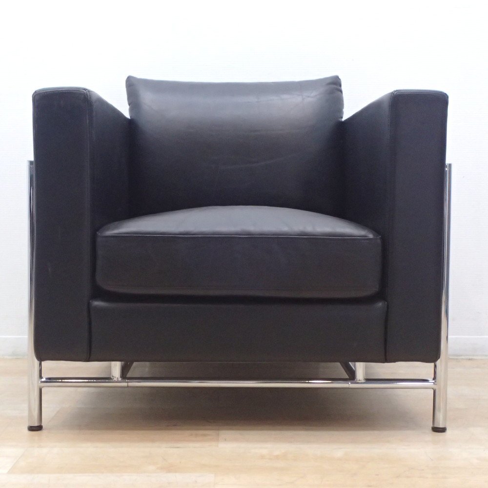 Yahoo!オークション - コルビジェ リプロダクト LC2 ブラック ソファ 1...