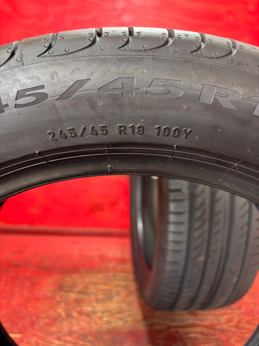 Yahoo!オークション - 245/45/R18 100Y PIRELLI POWERGY 製造年2024. 2...