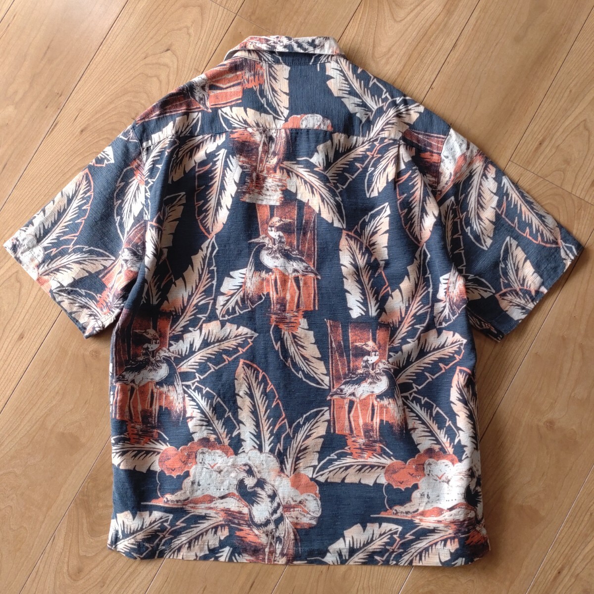 Yahoo!オークション - Caribbean アロハシャツ/シルク100%/A115/古着/M