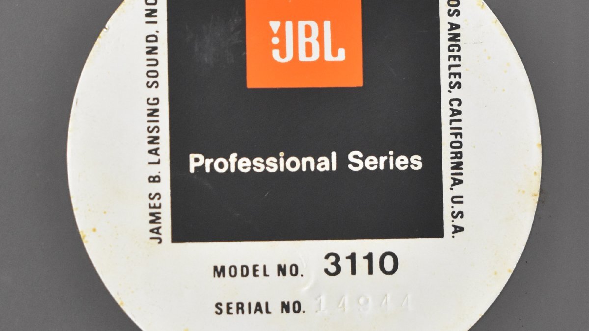 Yahoo!オークション - 【 G 】893 JBL 3110 ネットワーク ジェービーエ...