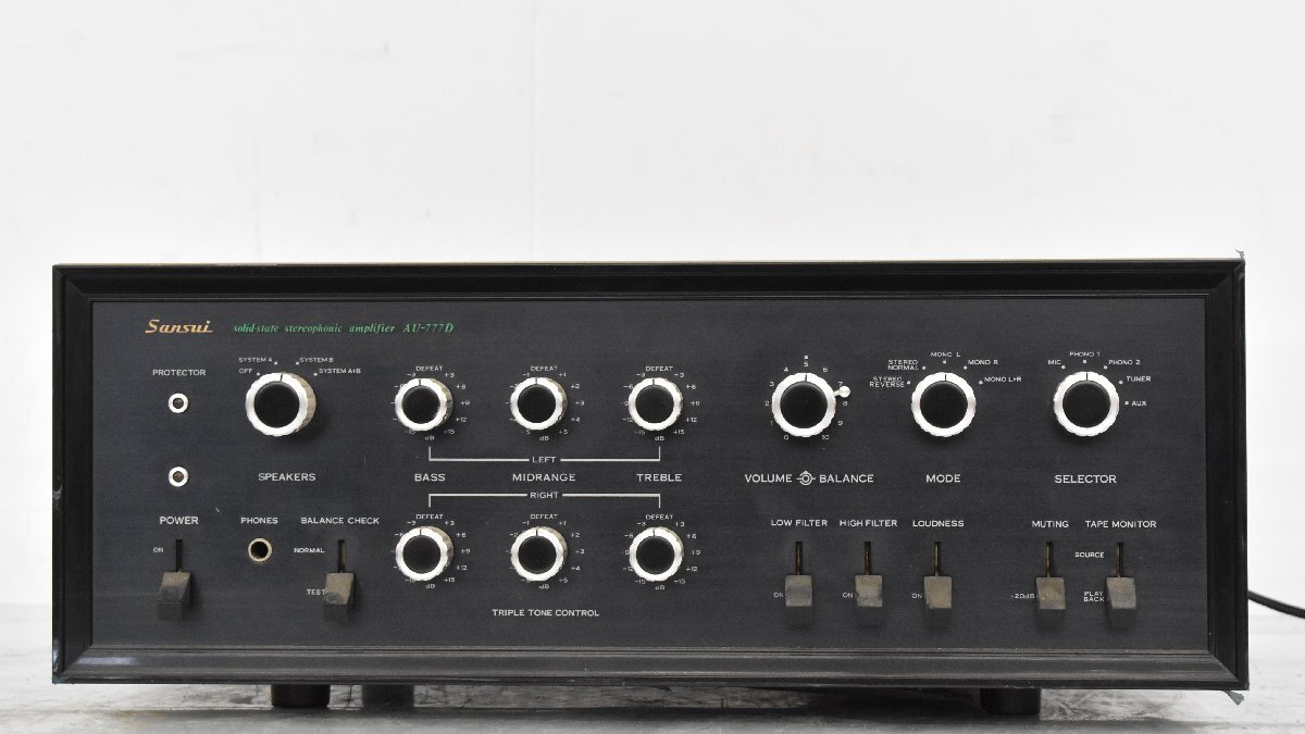 Yahoo!オークション - 【 J 】1306 SANSUI AU-777Dプリメインアンプ サ...