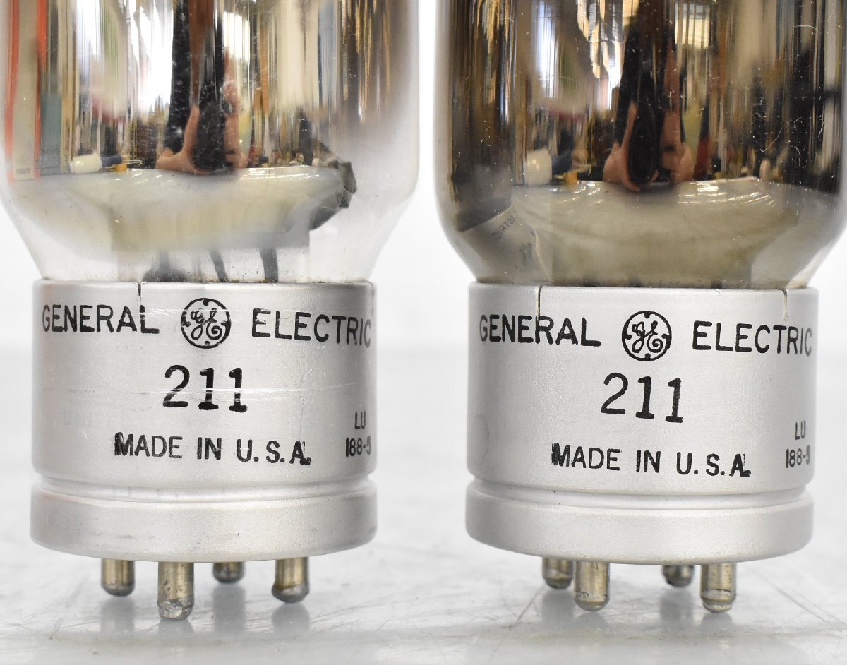 Yahoo!オークション - 【 G 】K1345 GENERAL ELECTRIC 211 USA 真空管2...