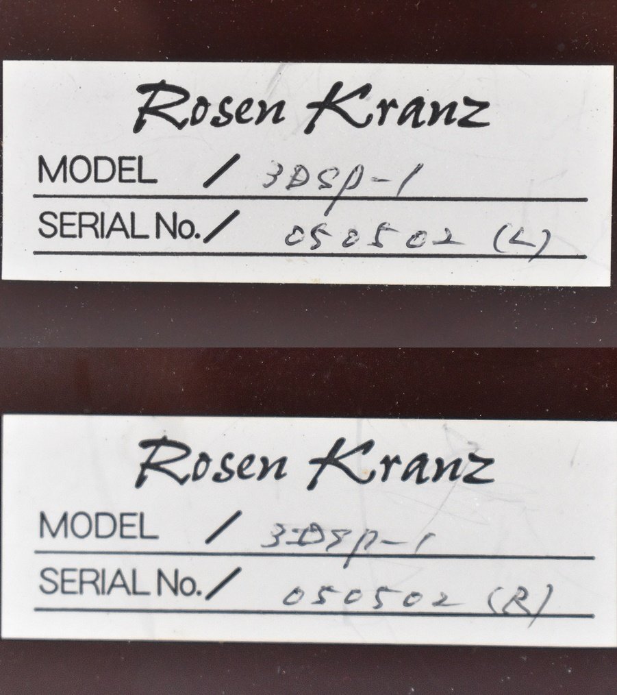 Yahoo!オークション - 【 G 】819 ROSEN Kranz 3DSP-1 ペアスピーカー ...