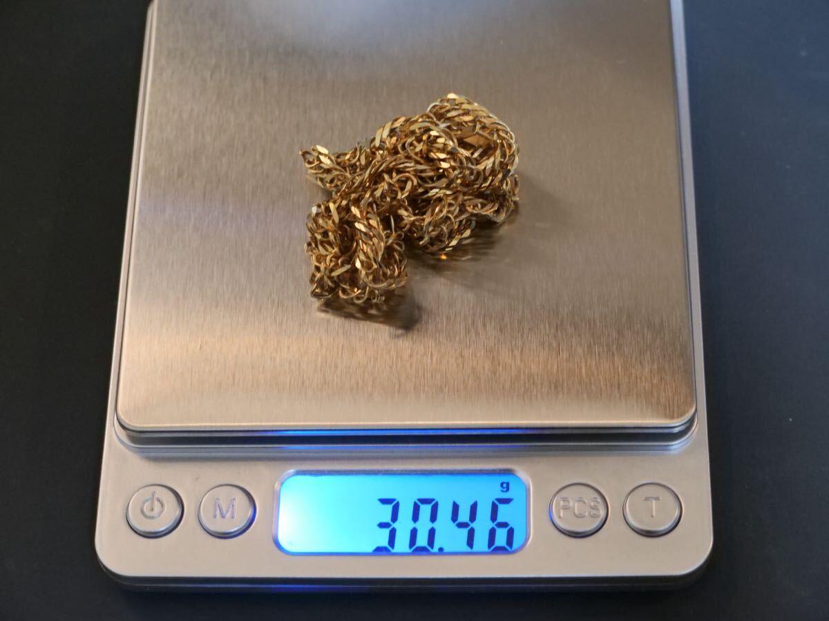 Yahoo!オークション - k18 喜平 ネックレス 30g 14面Mトリプル 50cm