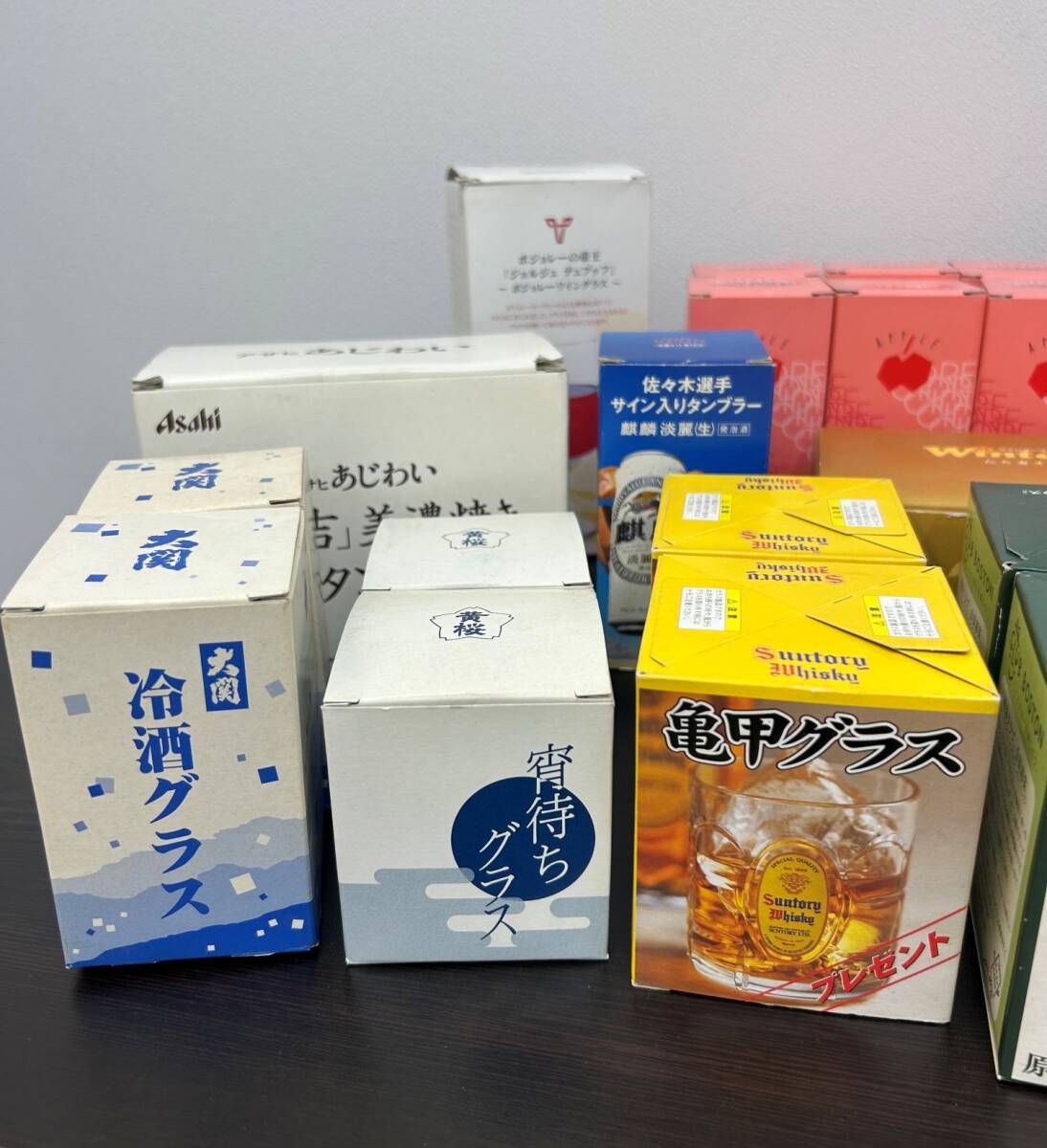 Yahoo!オークション - #7469【ノベルティー グラス おまとめ】箱入り ...