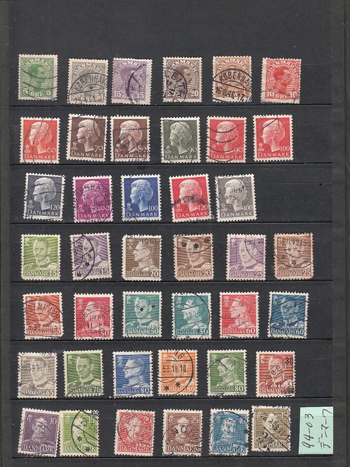 Yahoo!オークション - p-94-03 海外発行切手 デンマーク DANMARK