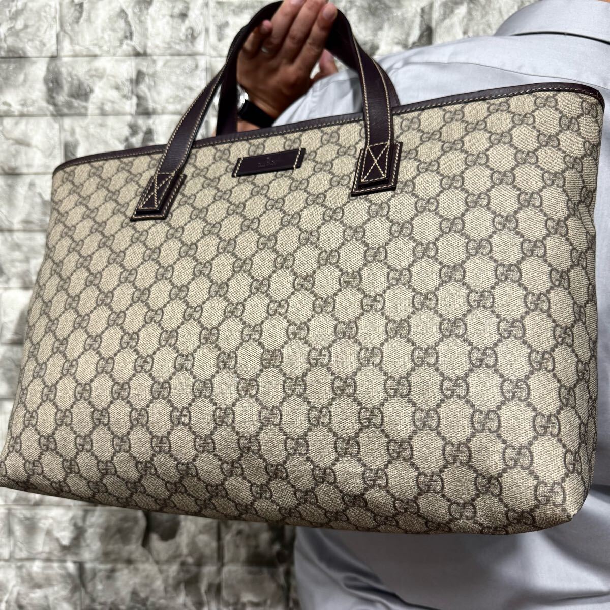 Yahoo!オークション - 美品/A4収納 グッチ GUCCI メンズ ビジネス トー...