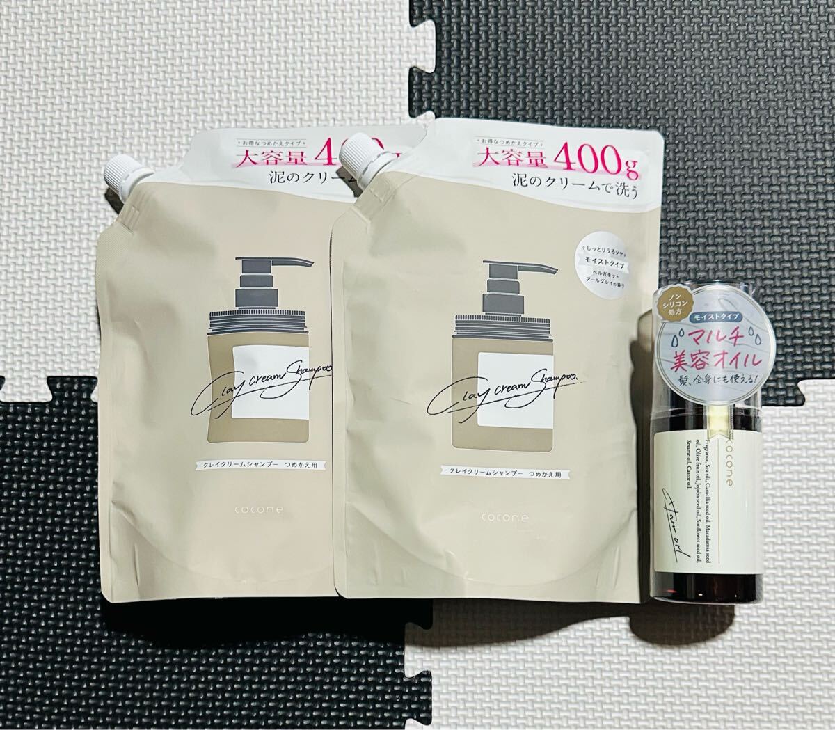 Yahoo!オークション - coconeクレイクリームシャンプー 2個セット ヘア...
