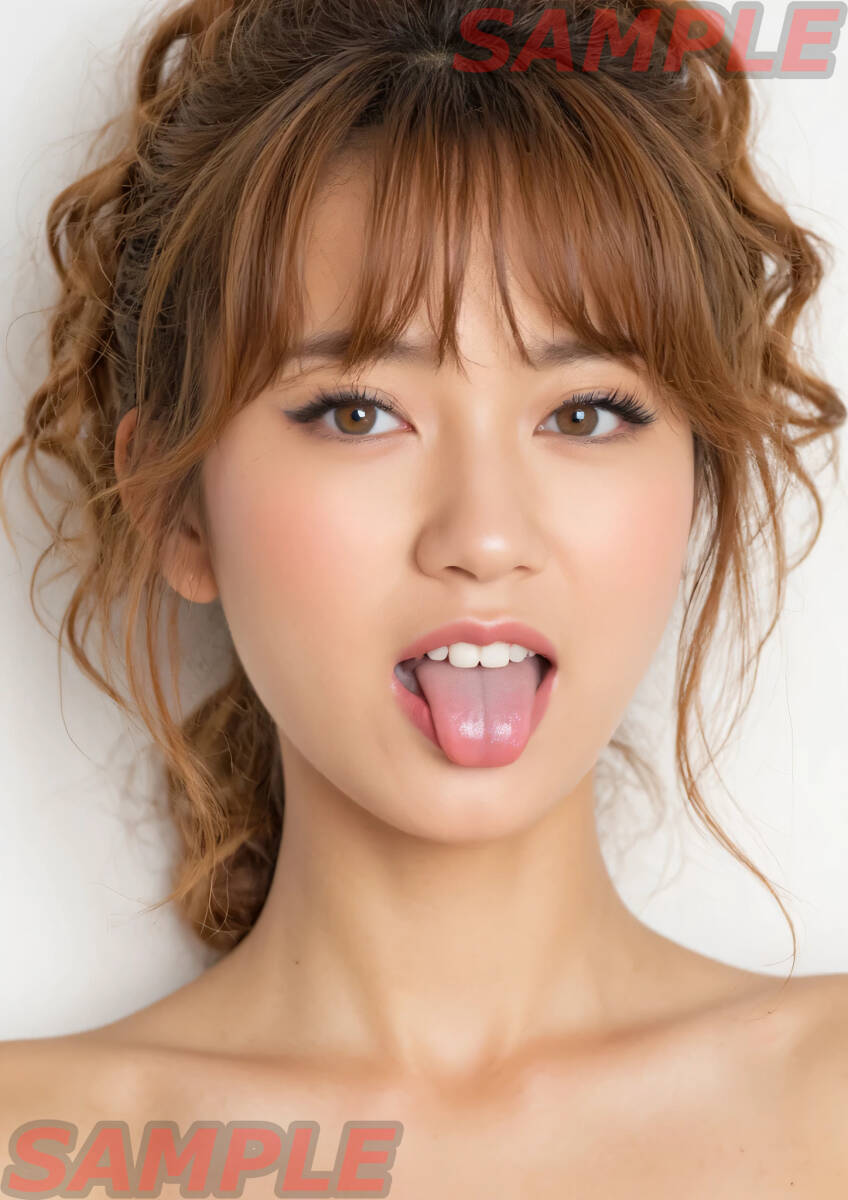 Yahoo!オークション - a-29【 高画質 アート ポスター A4 】[ 美女 舌...