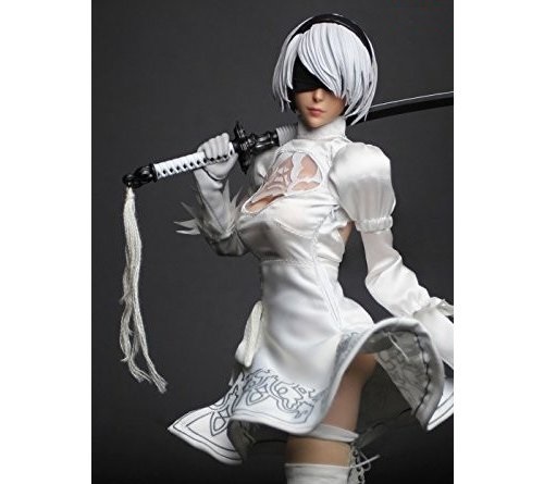 Yahoo!オークション - 在庫1) 1/6 眼帯つき) 女性 ヘッド 2B 似(検 DAM...